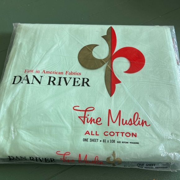 Dan River | Bedding | Vintage Dan River Blue Green Fine Muslin All ...